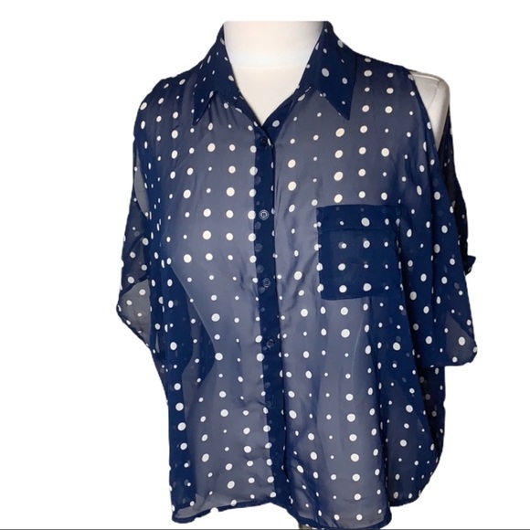 Collective Concepts | Tops | Collective Concepts Cold Shoulder Sheer ...